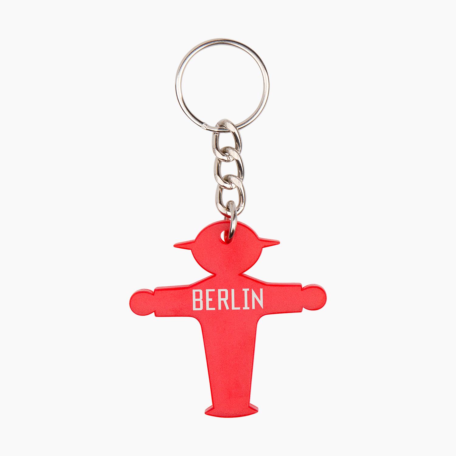 Ampelmann SCHLÜSSELMANN BERLIN red/ Keychain from Berlin